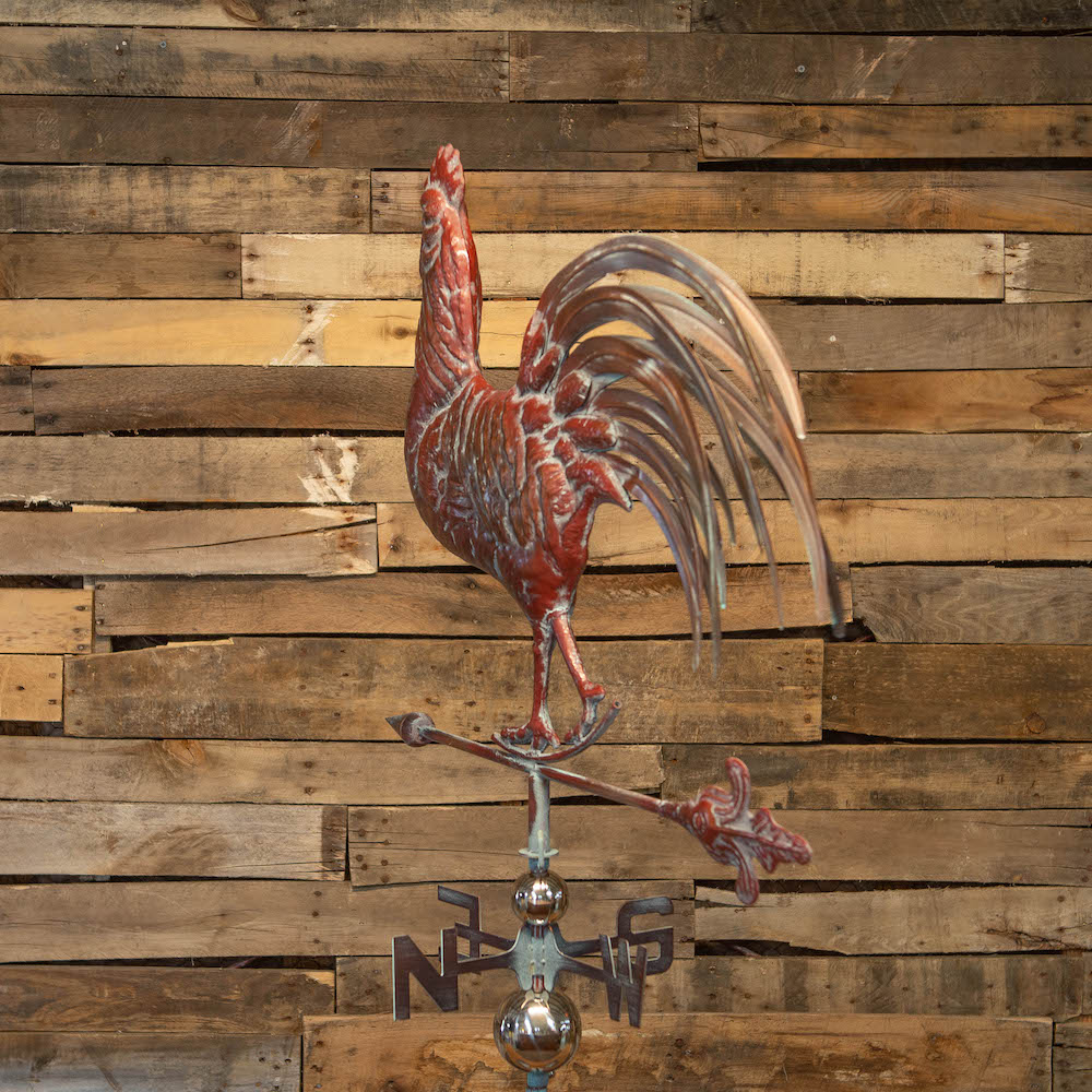 2D Strutting Rooster Weathervane - Vintage Weathervanes | Weathervanes ...