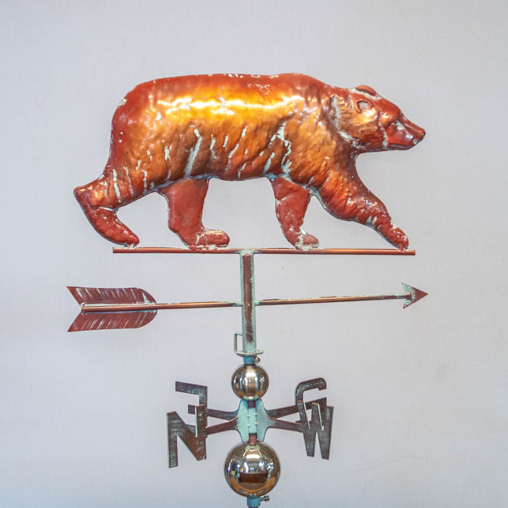 2D Bear Weathervane - Vintage Weathervanes | Weathervanes For Sale